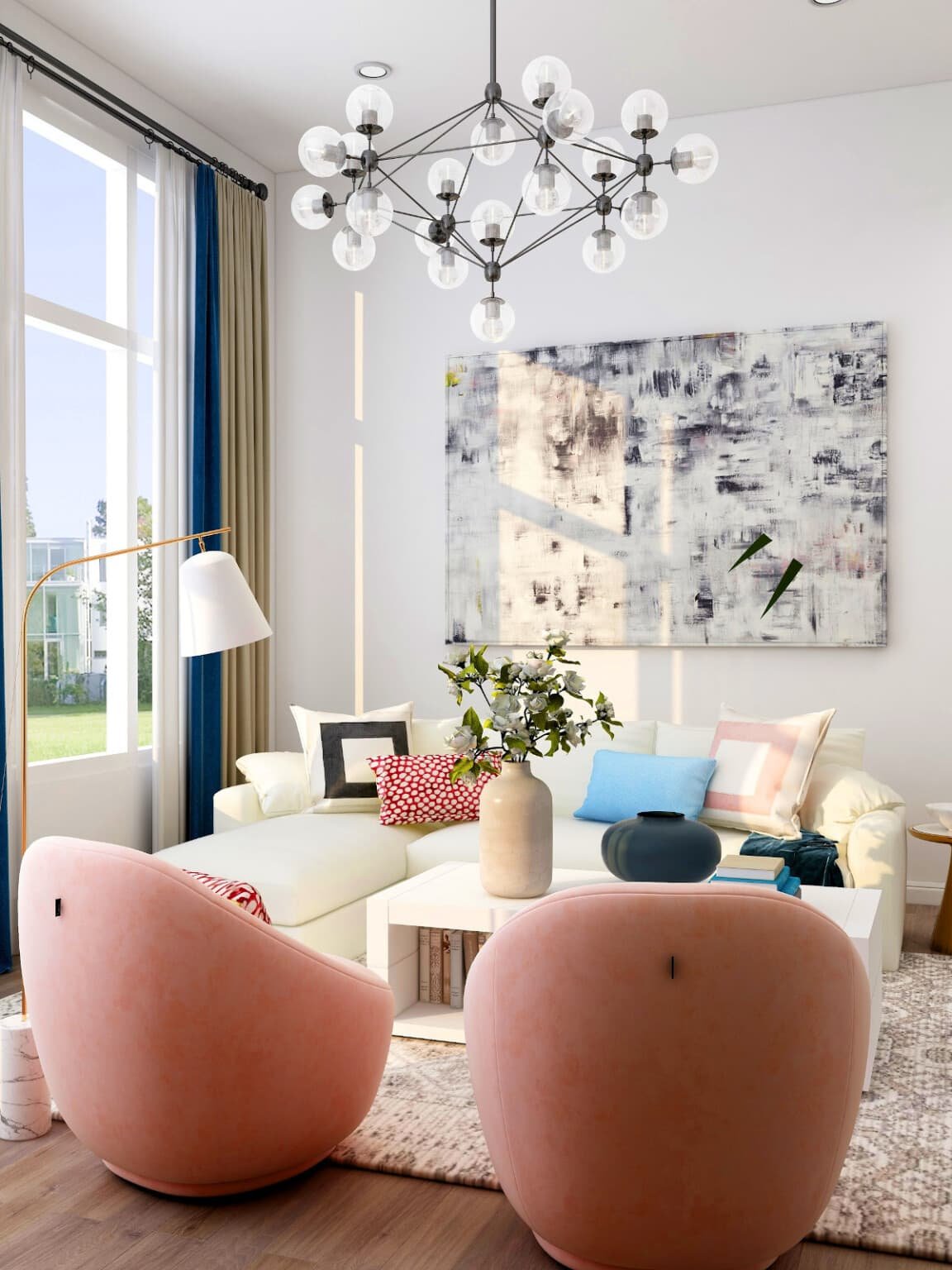 4 maneras de usar el color rosa en la sala – PintoMiCasa.com