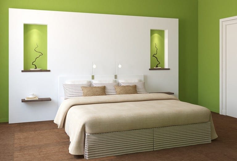 Colores que combinan con verde en pintura de paredes