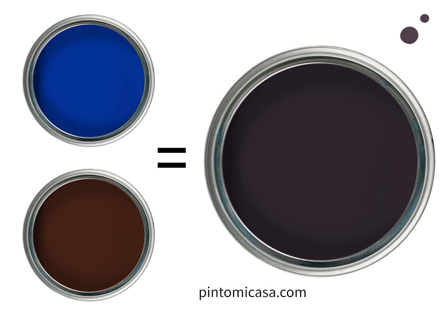Cómo hacer Color Negro con disntintos colores de pintura – PintoMiCasa