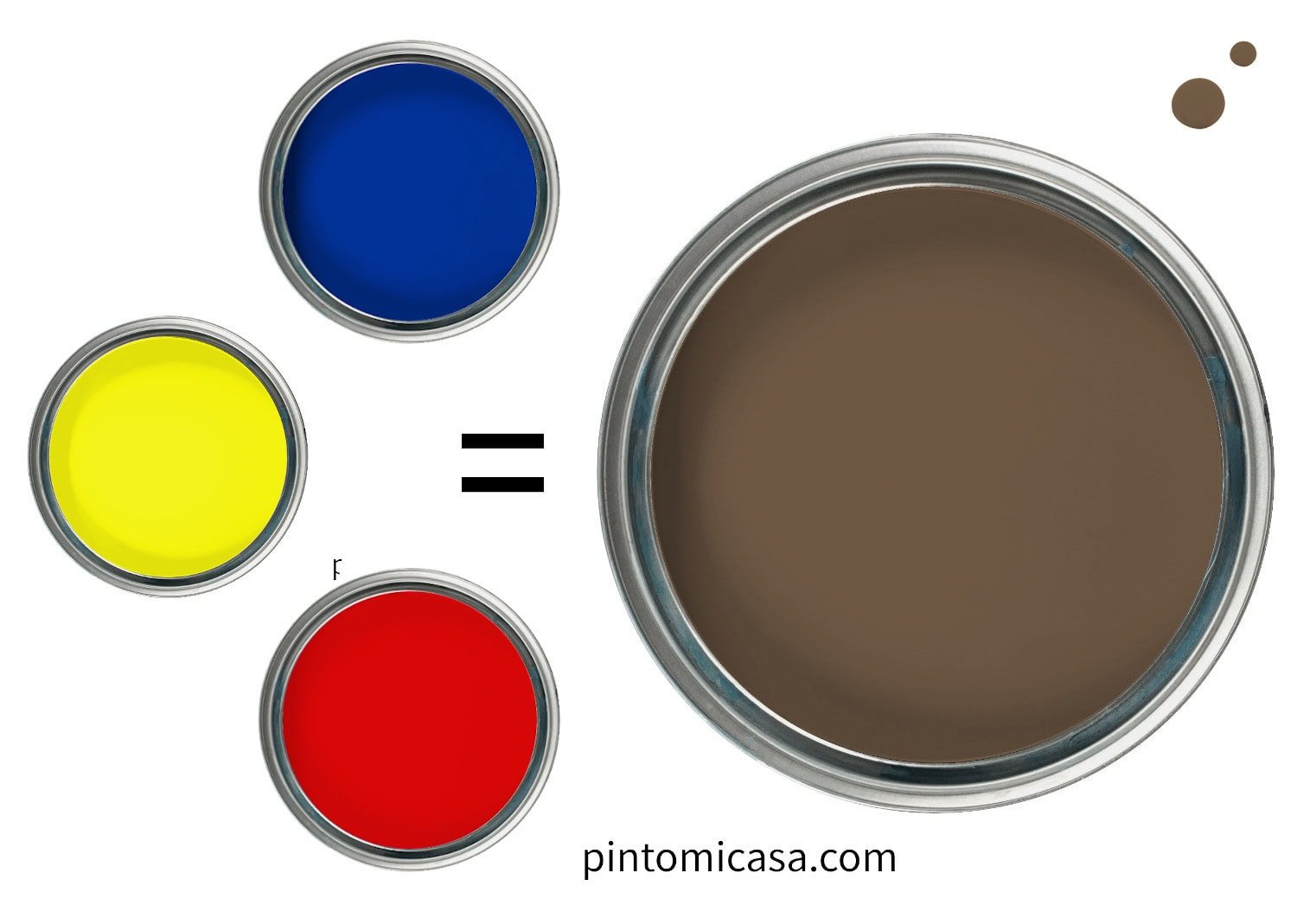 Cómo hacer Color Negro con disntintos colores de pintura – PintoMiCasa
