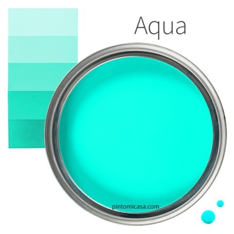 Gama de colores de pintura verdes azulados – PintoMiCasa