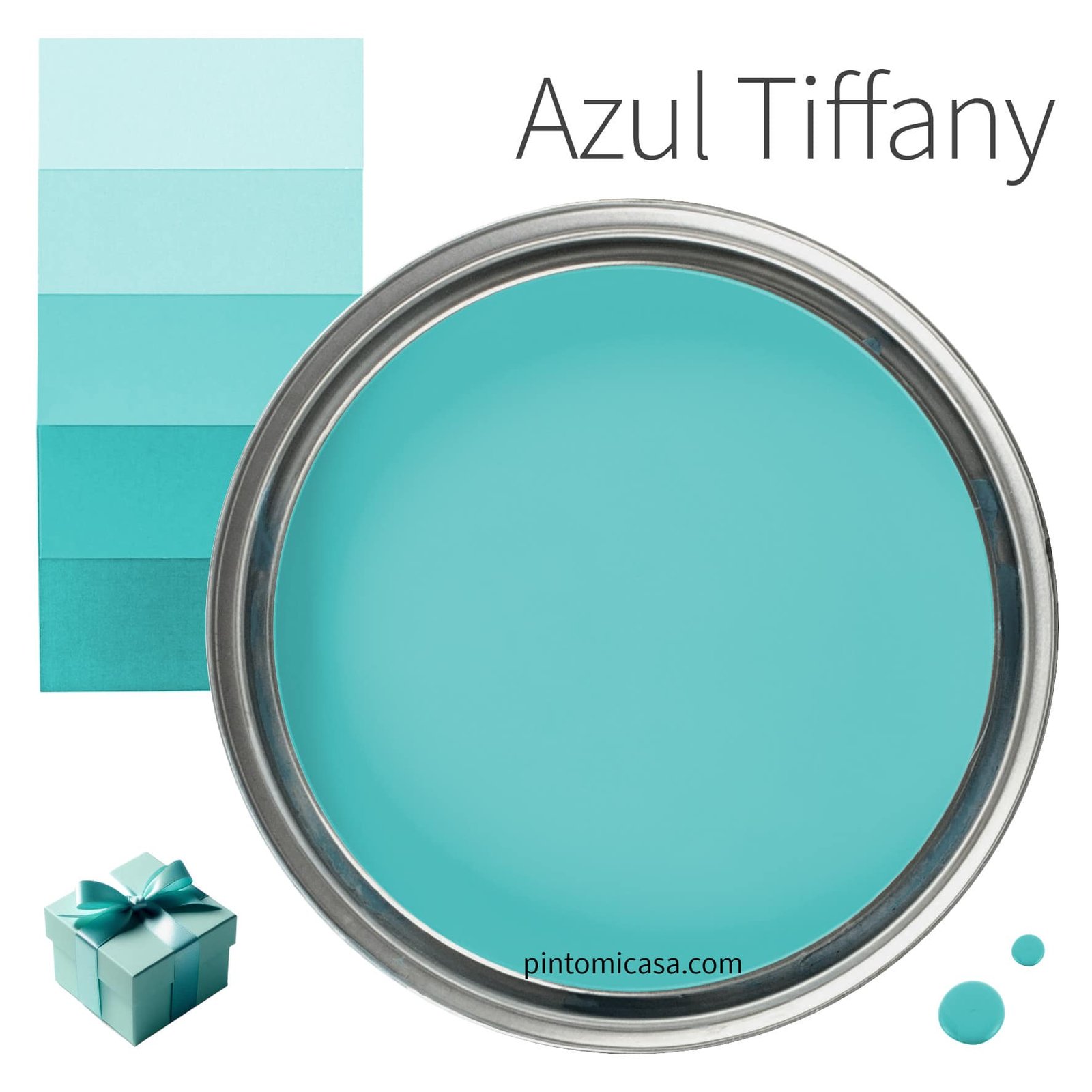 Gama de colores de pintura verdes azulados – PintoMiCasa