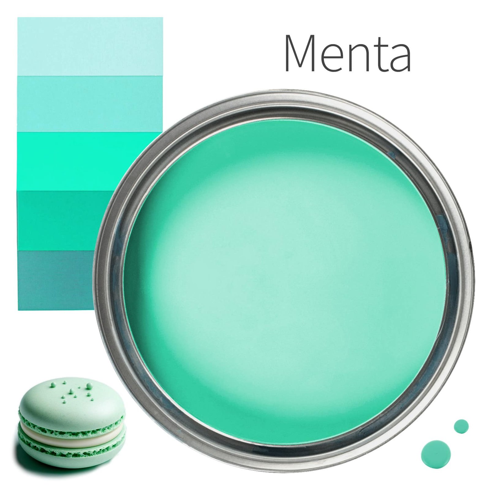 Gama de colores de pintura verdes azulados – PintoMiCasa