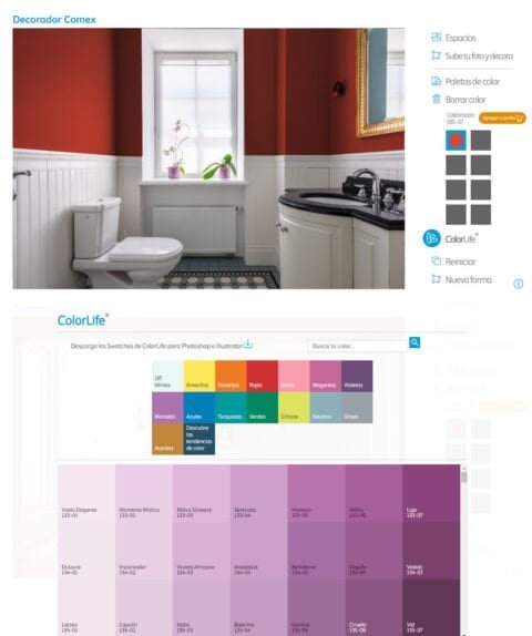 Decorador virtual, la App de Comex para elegir el color