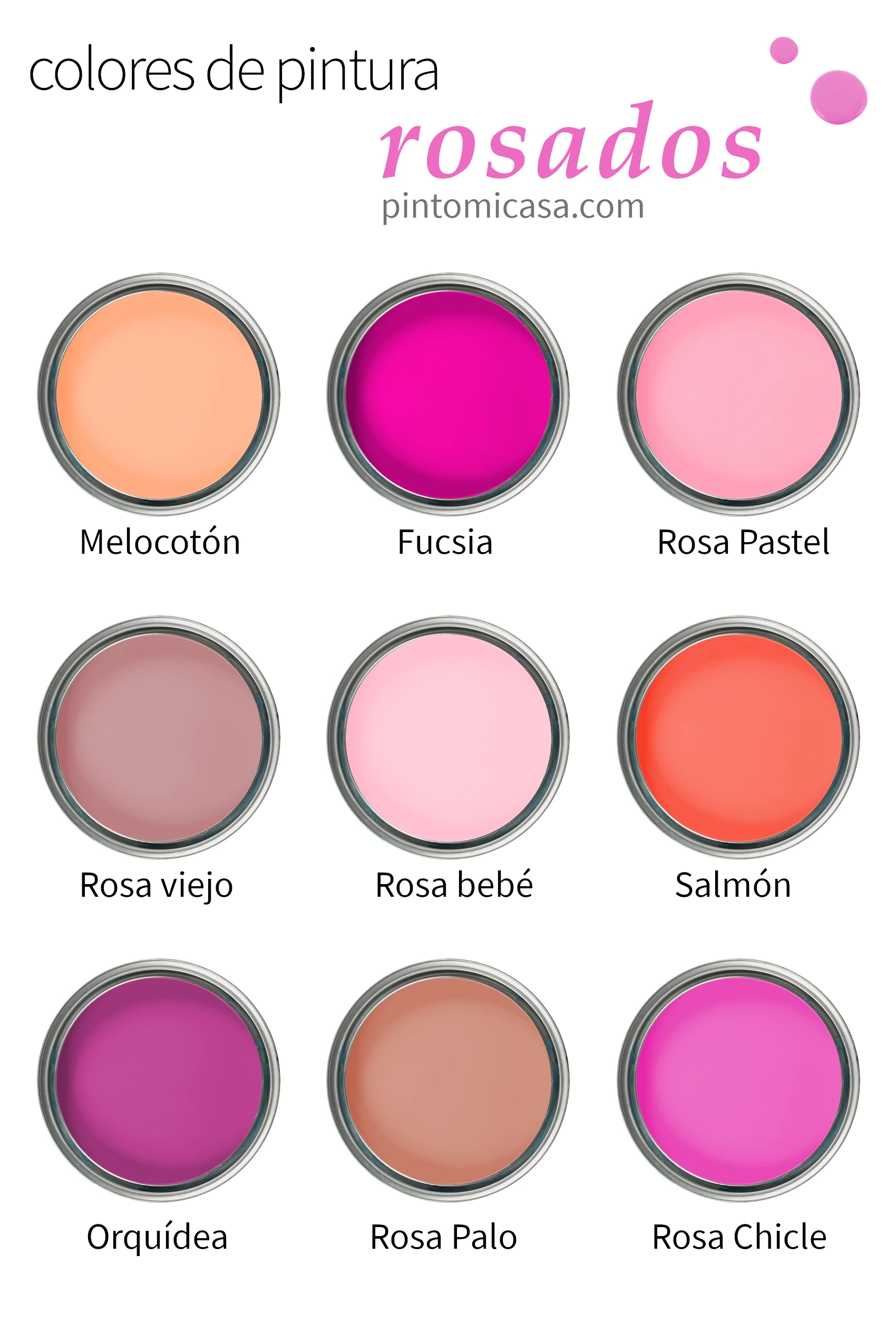 Tipos de Rosado: tonalidades y combinaciones sugeridas – PintoMiCasa