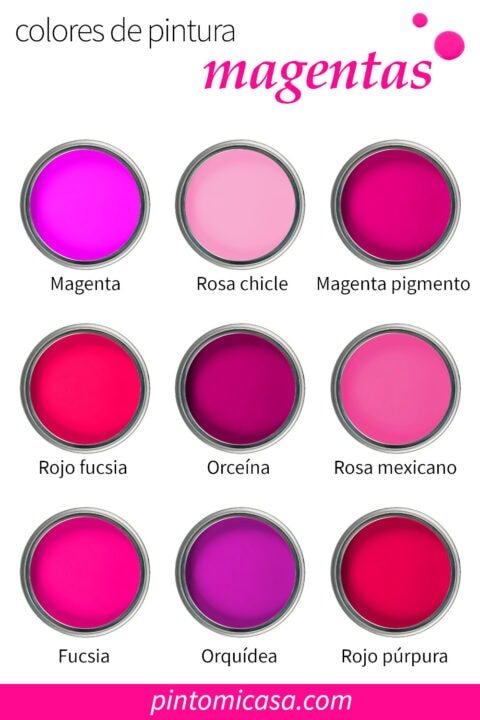 Paleta de colores Magenta, cómo usar este color en pintura